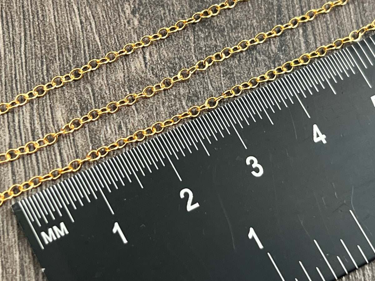 14Kt Gold Filled 2mm Link Chain – NamiCharms